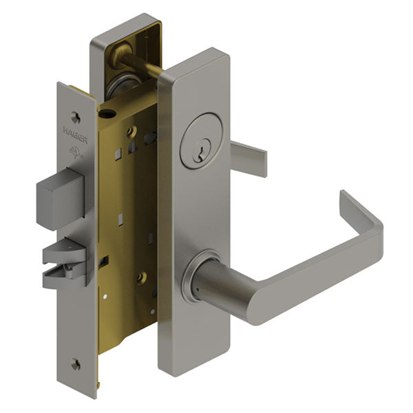 Hager 3857E Intruder Classroom with Deadbolt Mortise Lock