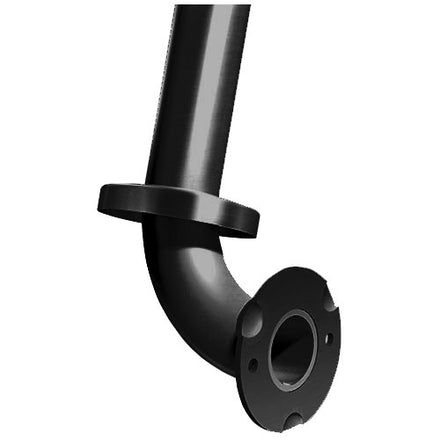 ASI 10-3801-24-41 Black Snap Flange Straight Grab Bar, 24″ Length
