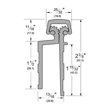 Pemko _FM_SLISF_HD Full Mortise Safety Continuous Gear Hinge