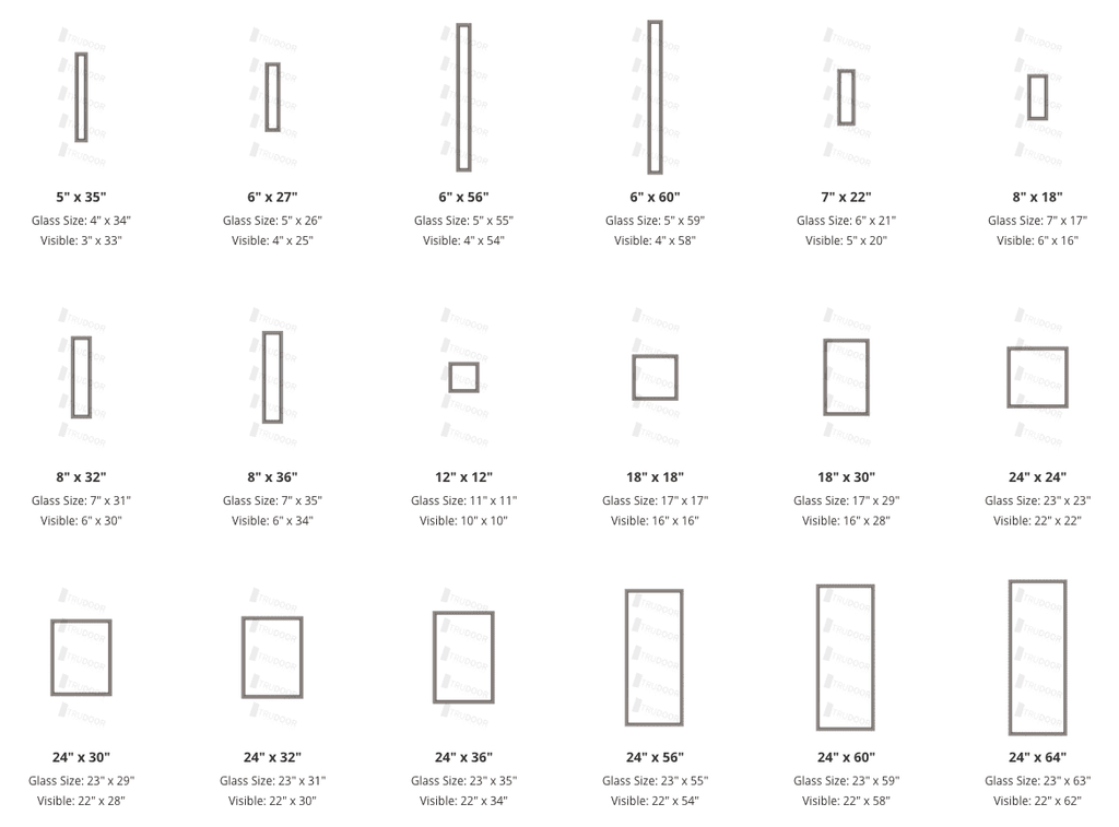 Kiosk - Vision Lite Sizes