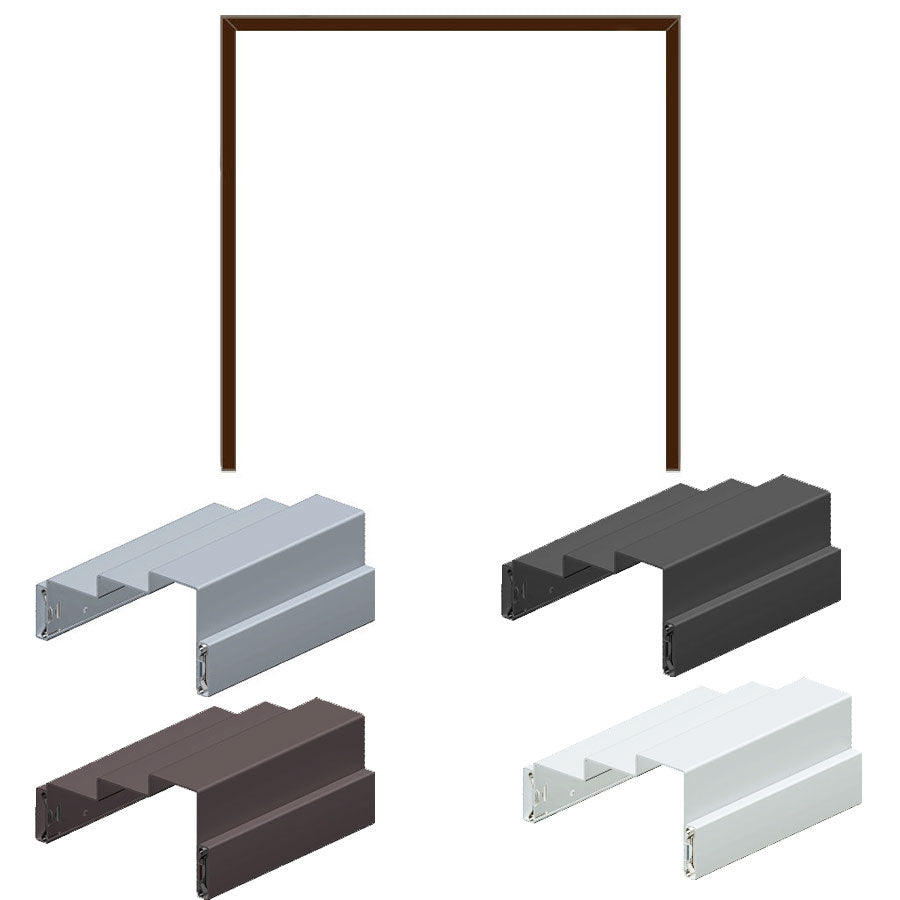 Timely 72DE 645 Prefinished Steel Double Egress Frame, 7'0" Height