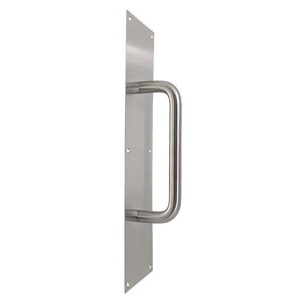 Trudoor TD-PULLP ADA Pull Plate - 4" x 16" with 3/4" Round Pull, 8" CTC