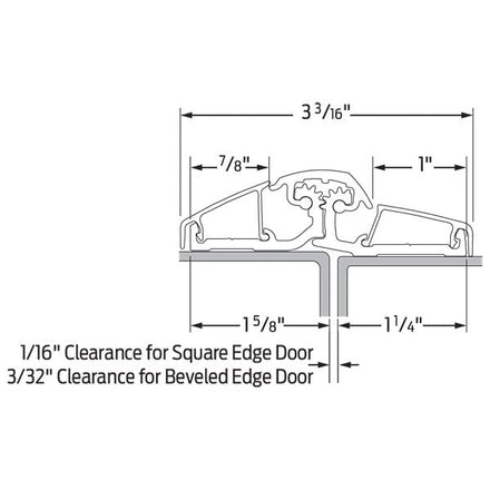 Ives 157XY Heavy Duty Adjustable Full Surface Continuous Hinge
