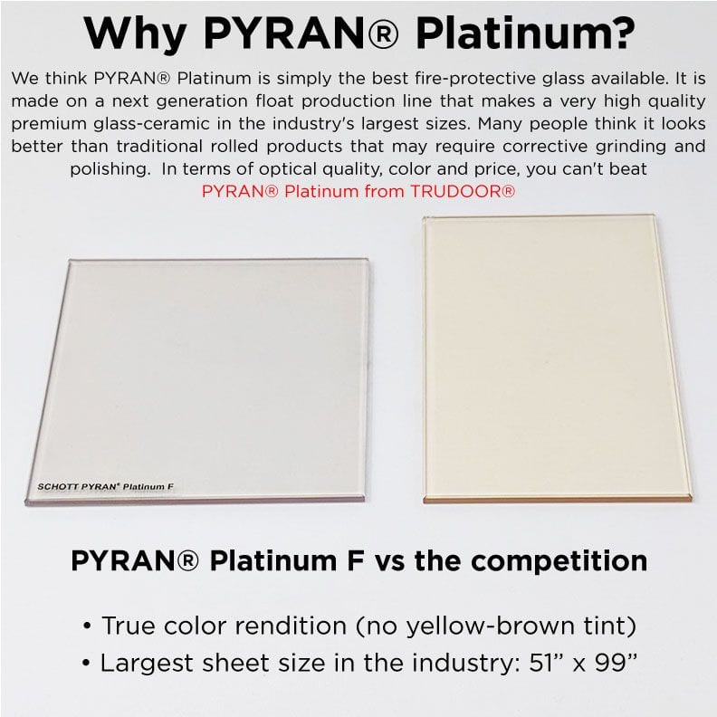 Pyran® Platinum F Fire-Rated Safety Glass - 3-Hour Fire-Rated