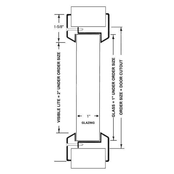 Air Louvers VLFEZIG Vision Lite Kit PAK with 1" Insulated Glass