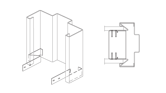 KD - Knocked Down Hollow Metal Drywall Frame