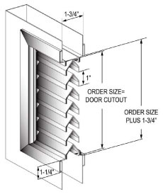Louvers for Commercial Doors, Door Vents