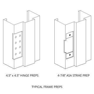 KD - Knocked Down Hollow Metal Drywall Frame